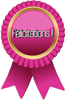 Messages Français Félicitations : Gif Service